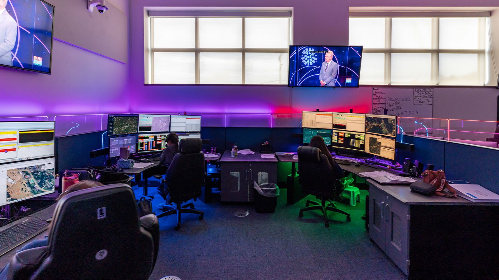 Burke County 911 Center Photos | Xybix Dispatch Desks