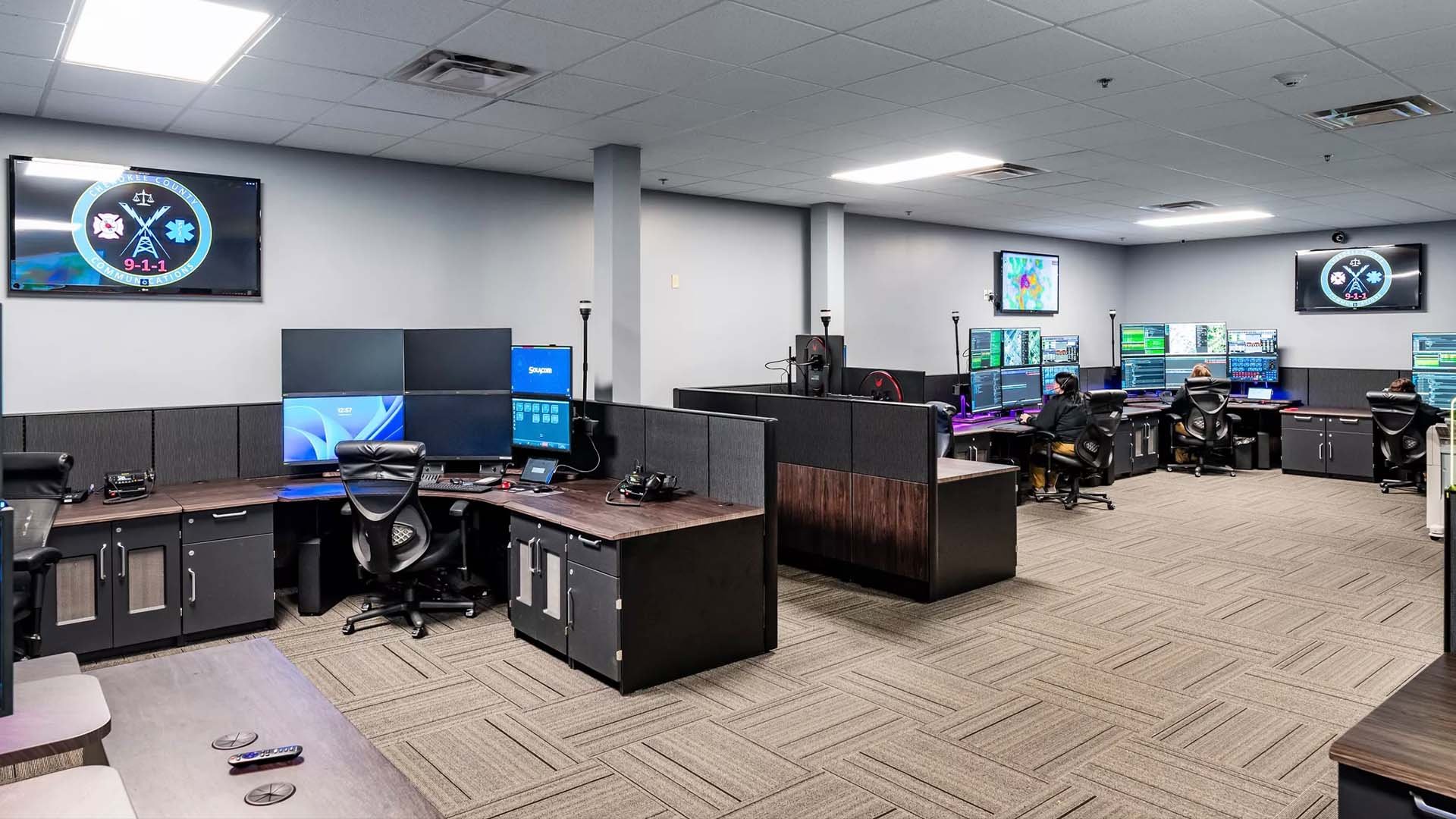 Cherokee County 911 Center Photos | Xybix Desks 911 Dispatch
