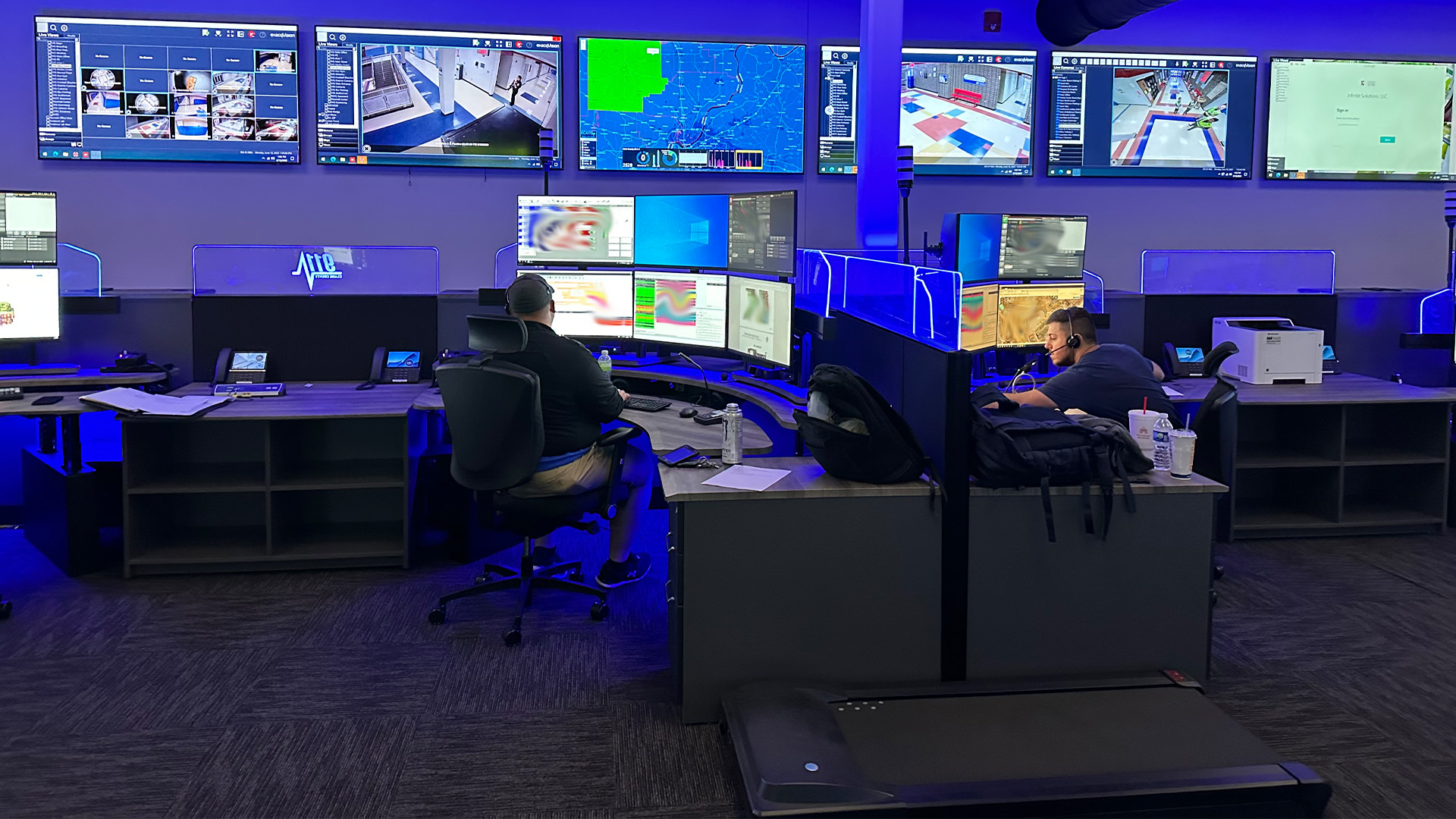 Clark County Emergency Comm. Photos | Xybix Desks for 911 Dispatch