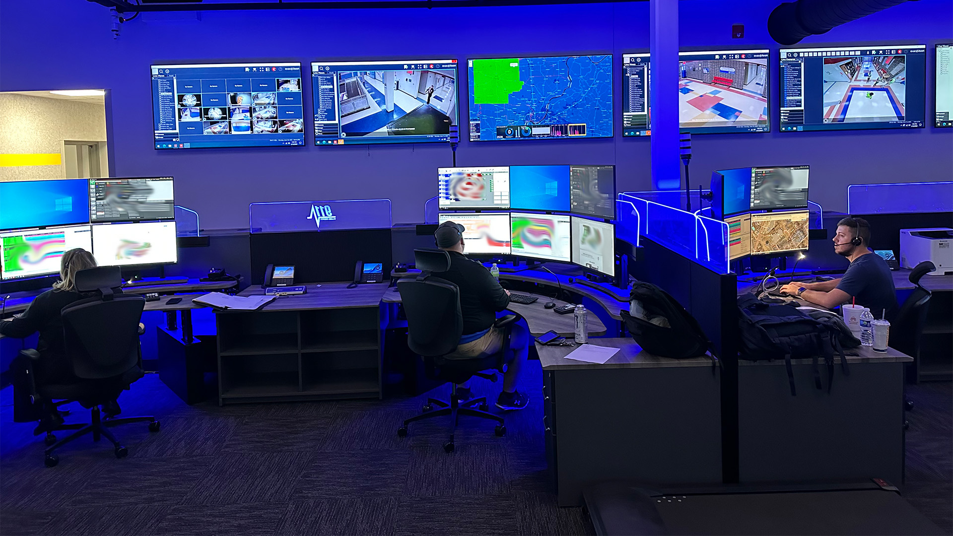 Clark County Emergency Comm. Photos | Xybix Desks for 911 Dispatch