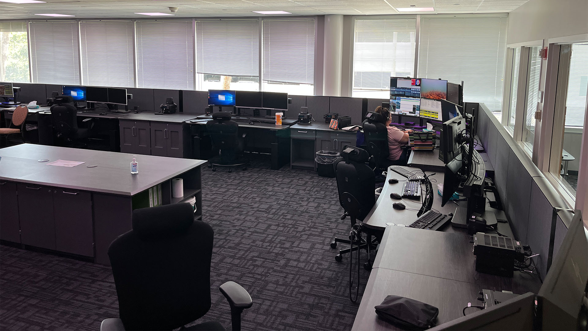 Clearwater PD Communications Center Photos | Xybix Desks 911 Dispatch