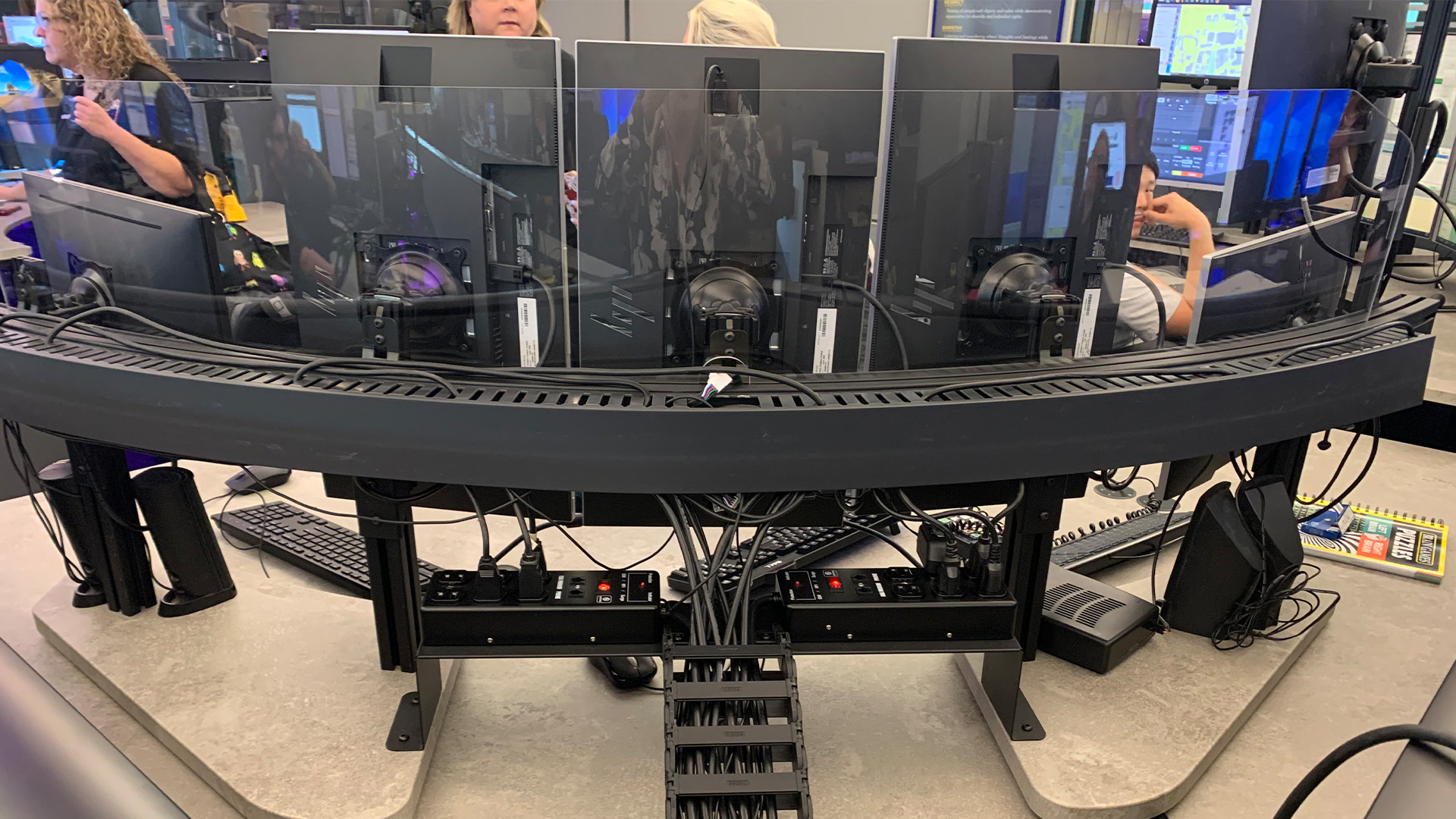 Columbus 911 Emergency Comm. Center Photos | Xybix Desks 911 Dispatch