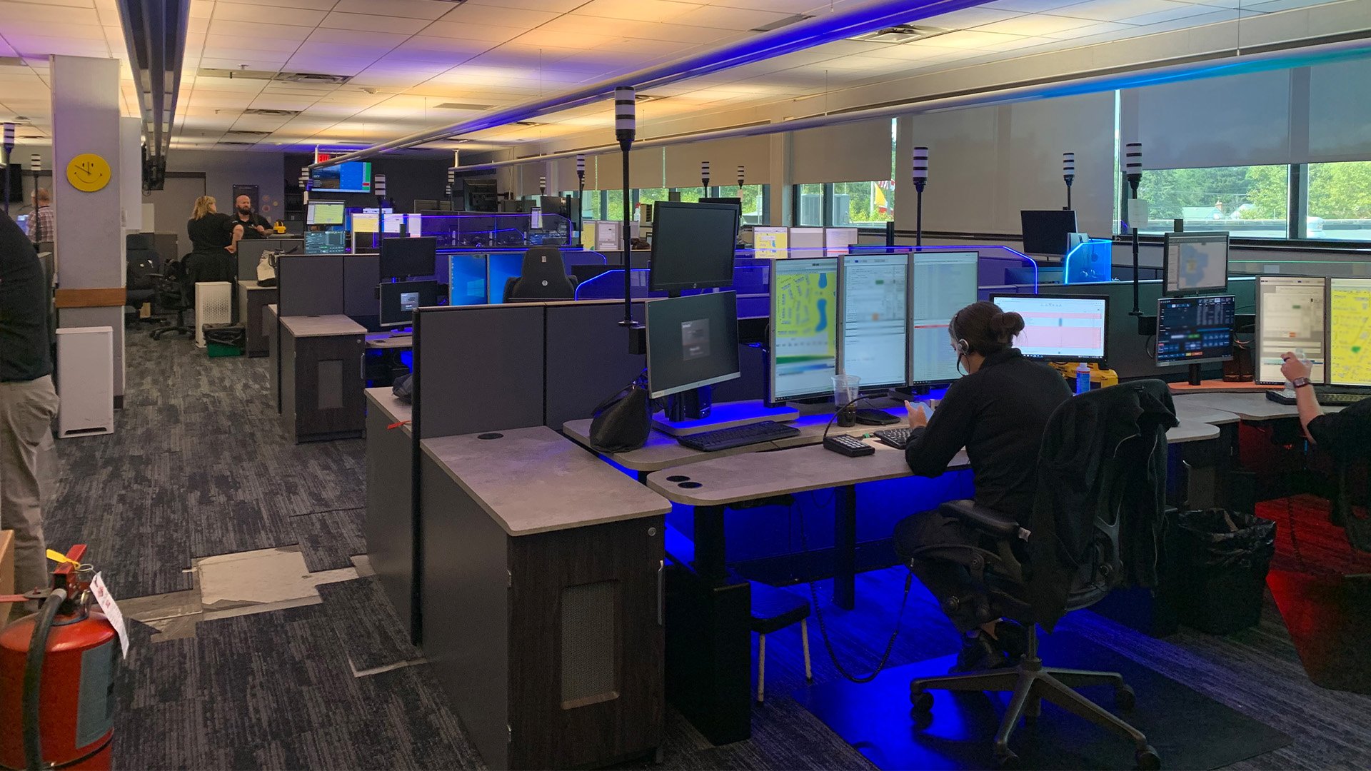 Columbus 911 Emergency Comm. Center Photos | Xybix Desks 911 Dispatch