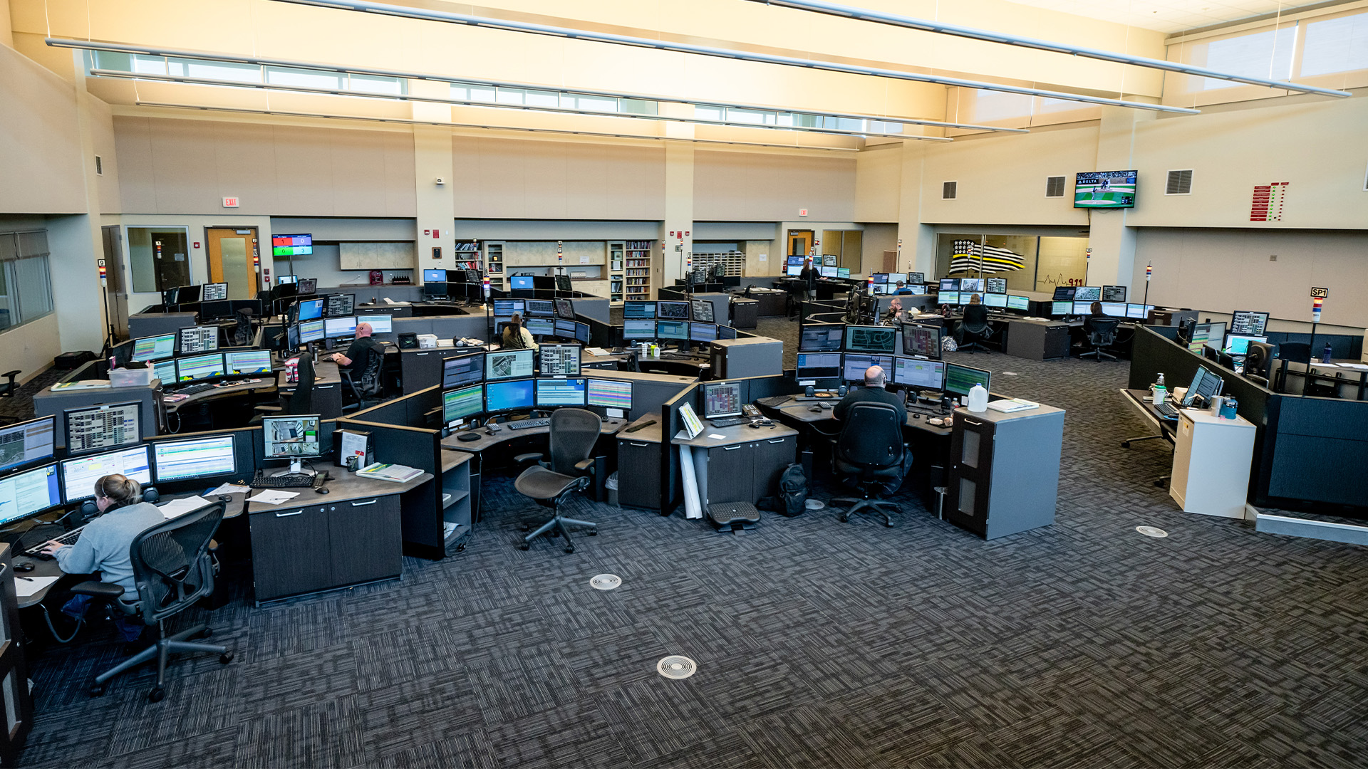 Dakota Communications Center Photos | Xybix Desks for 911 Dispatch