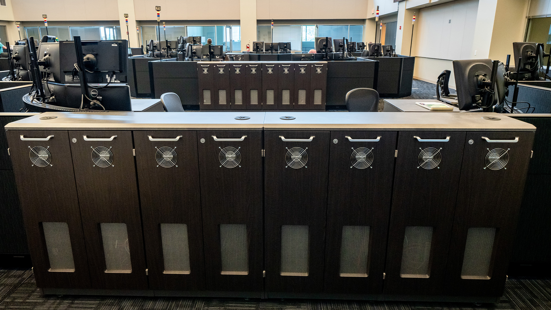 Dakota Communications Center Photos | Xybix Desks for 911 Dispatch