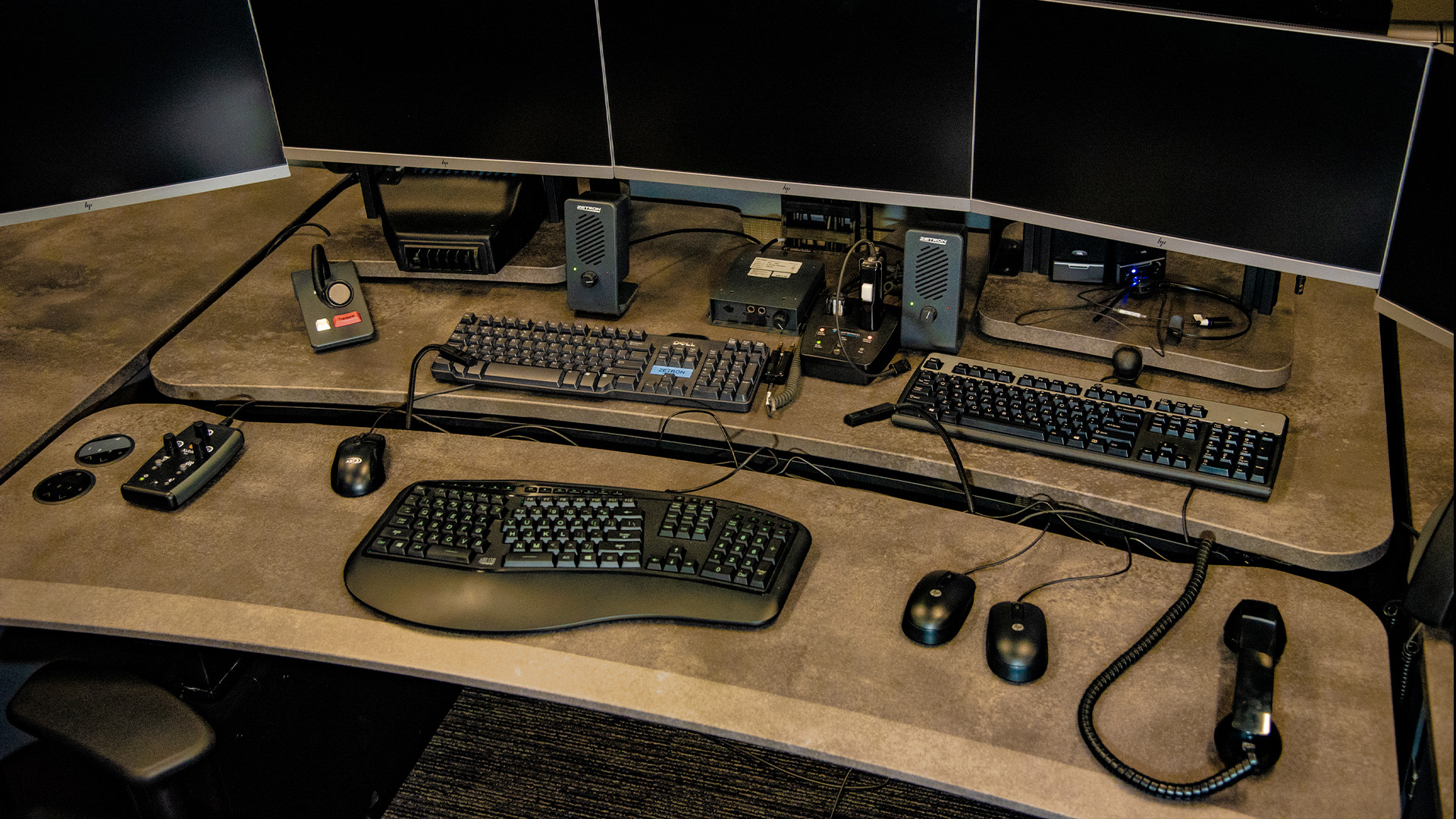 Pharr Public Safety Comm. Dept. Photos | Xybix Desks for 911 Dispatch