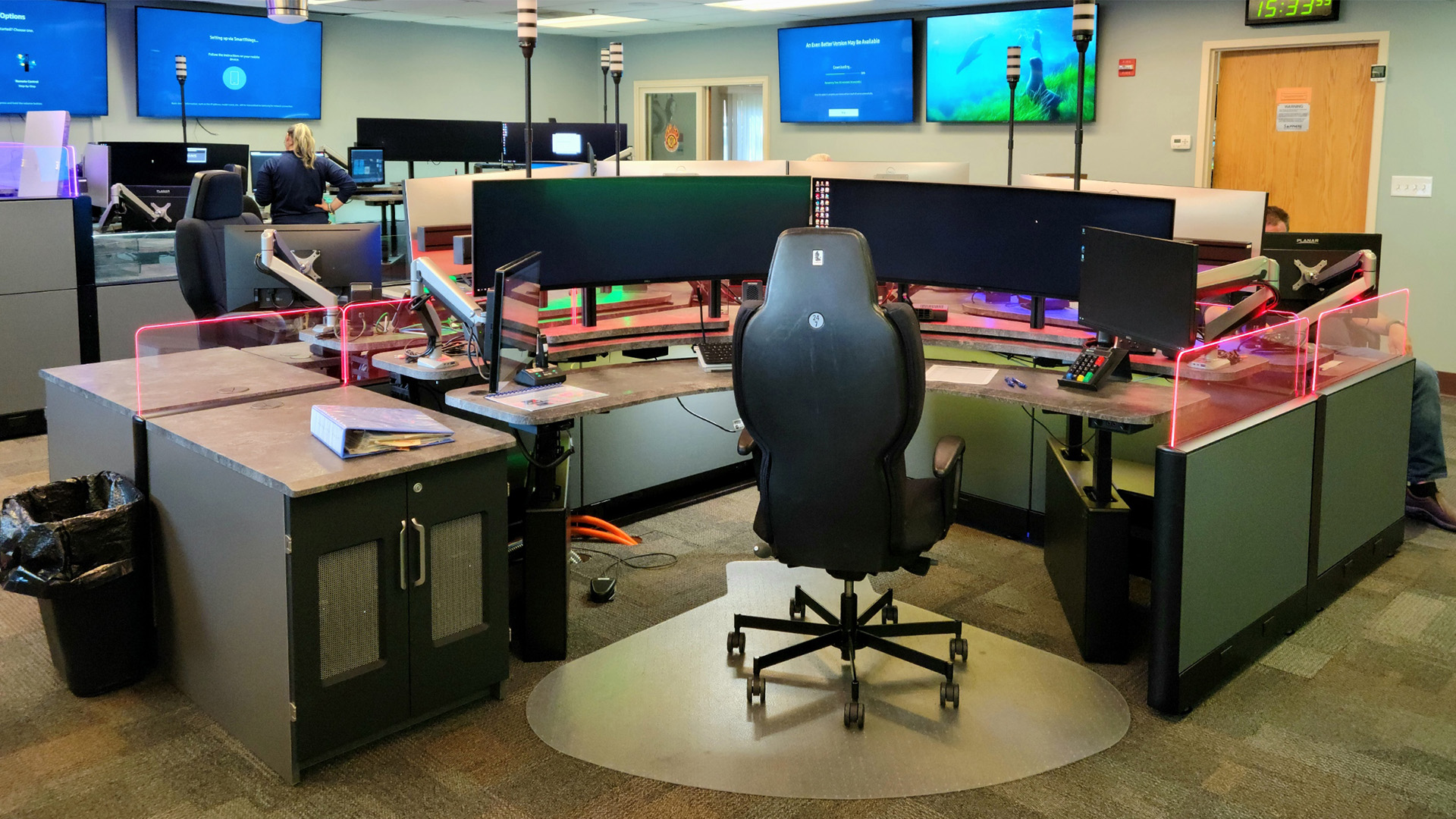 R.E.D. Center Photos | Xybix Desks for 911 Dispatch