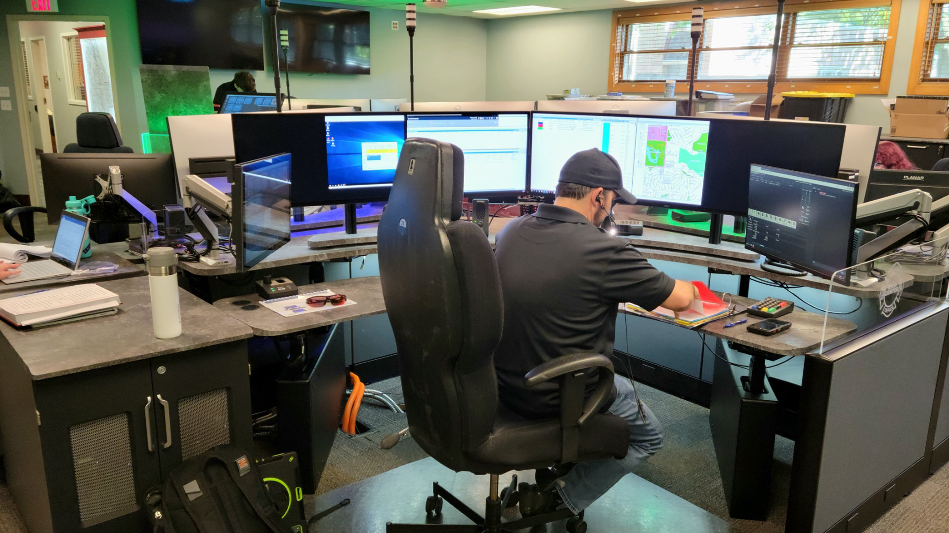 R.E.D. Center Photos | Xybix Desks for 911 Dispatch