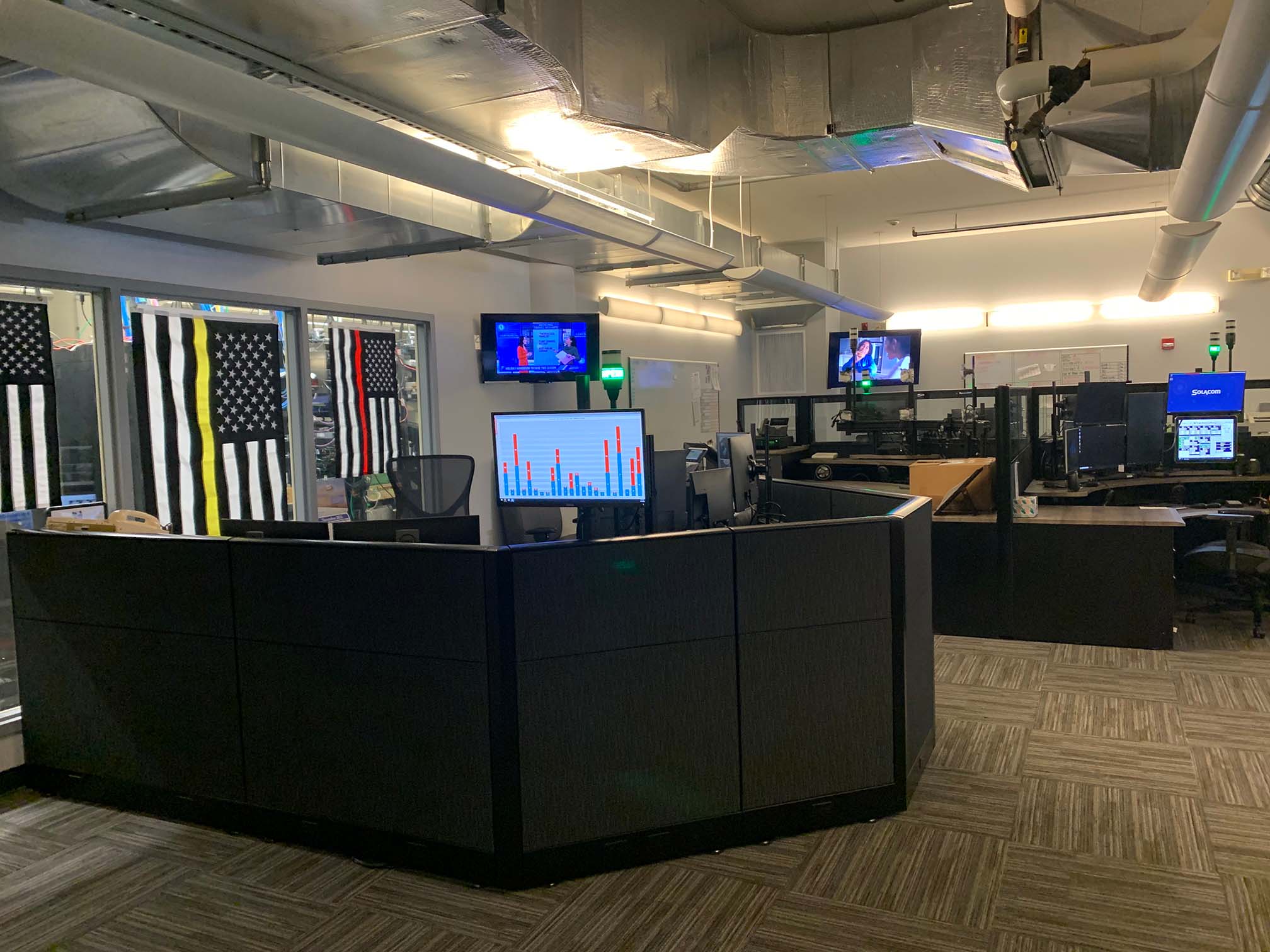 Rockford Fire Dept. 911 Division Photos | Xybix Desks for 911 Dispatch