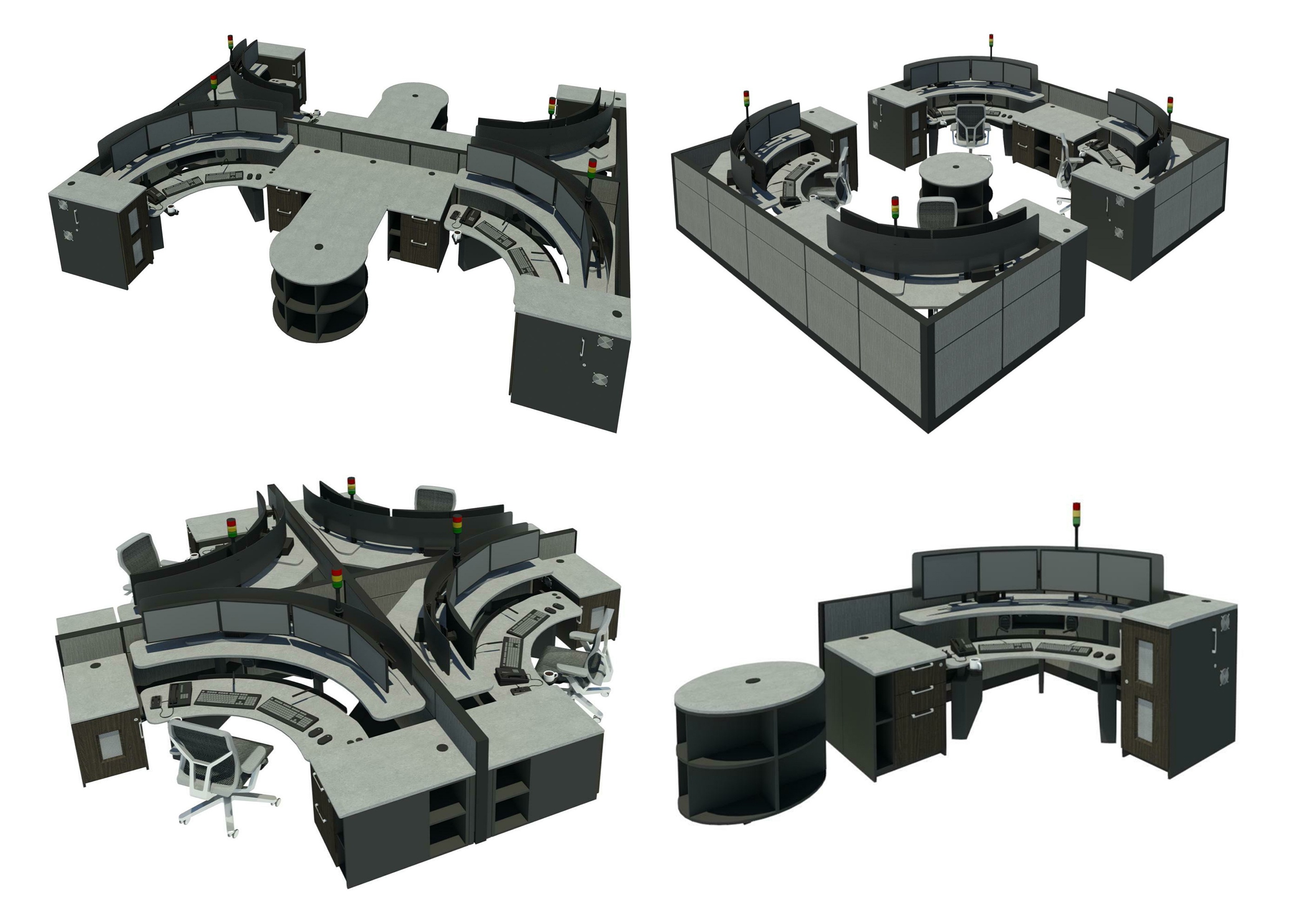 Xybix Typical Configurations - 911 Dispatch, PSAP, Emergency Operations
