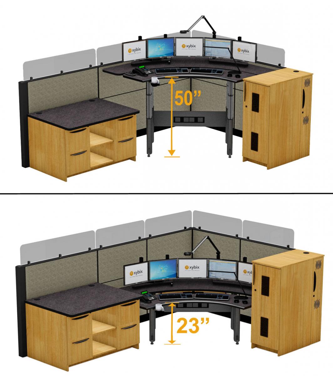 911 police dispatch consoles furniture workstations | Xybix, Inc. | Xybix