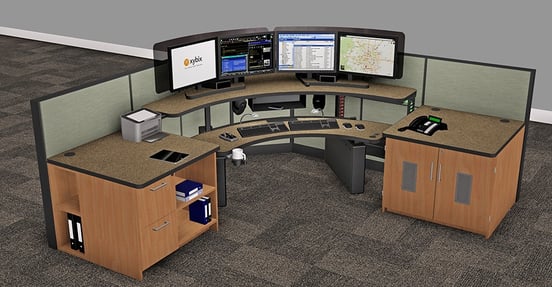 911 police dispatch consoles furniture workstations | Xybix, Inc. | Xybix