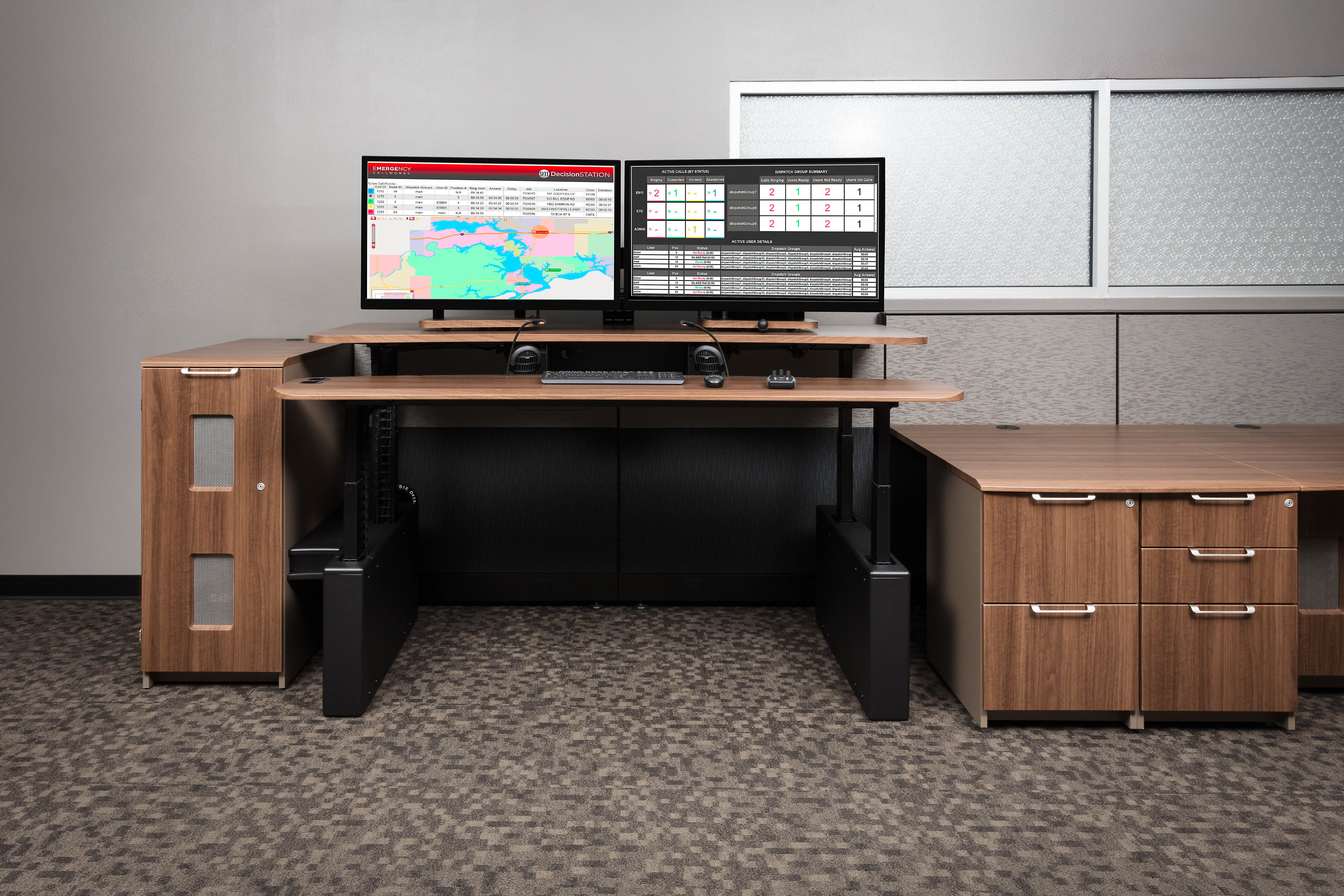 911 Dispatch Workstations | Consoles | Ergonomic Desks | Xybix