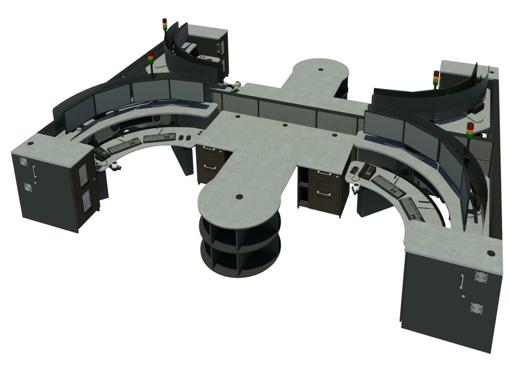 911 Dispatch Workstations | Consoles | Ergonomic Desks | Xybix